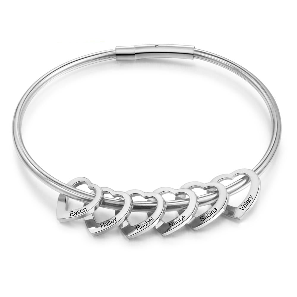Personalized Engraved Heart Bracelets – Centennial